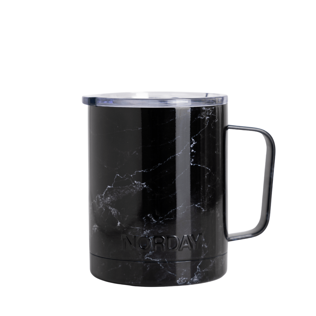 Norday | Coffee Mug 12 oz Black Marble